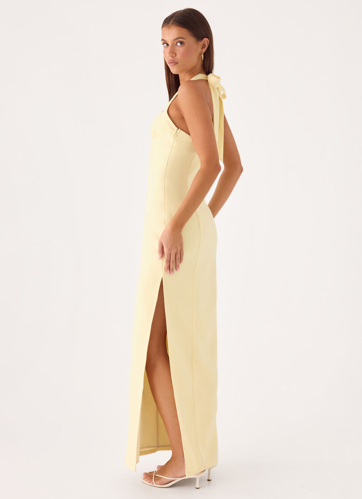 Analeah Maxi Dress - Baby Yellow – Peppermayo US