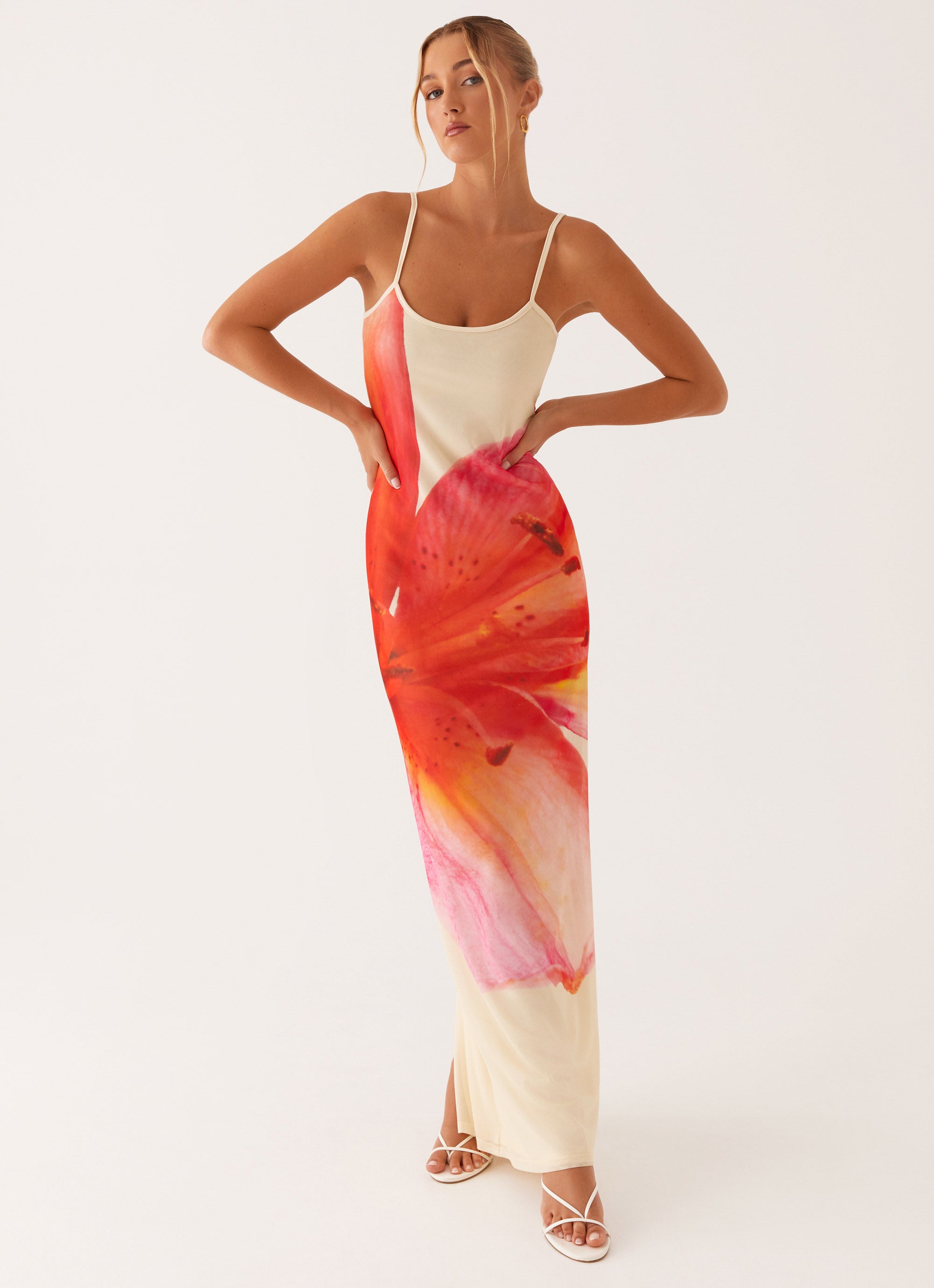 Bad News Mesh Maxi Dress - Yellow Floral – Peppermayo US