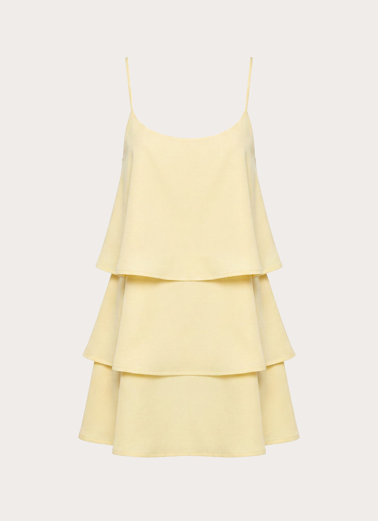 Becka Mini Dress - Yellow – Peppermayo US
