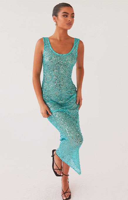 Flora Satin Maxi Dress - Green Expectations – Peppermayo US