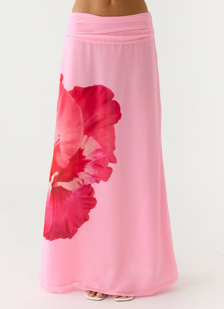 Blushing Bloom Maxi Skirt - Baby Pink – Peppermayo US