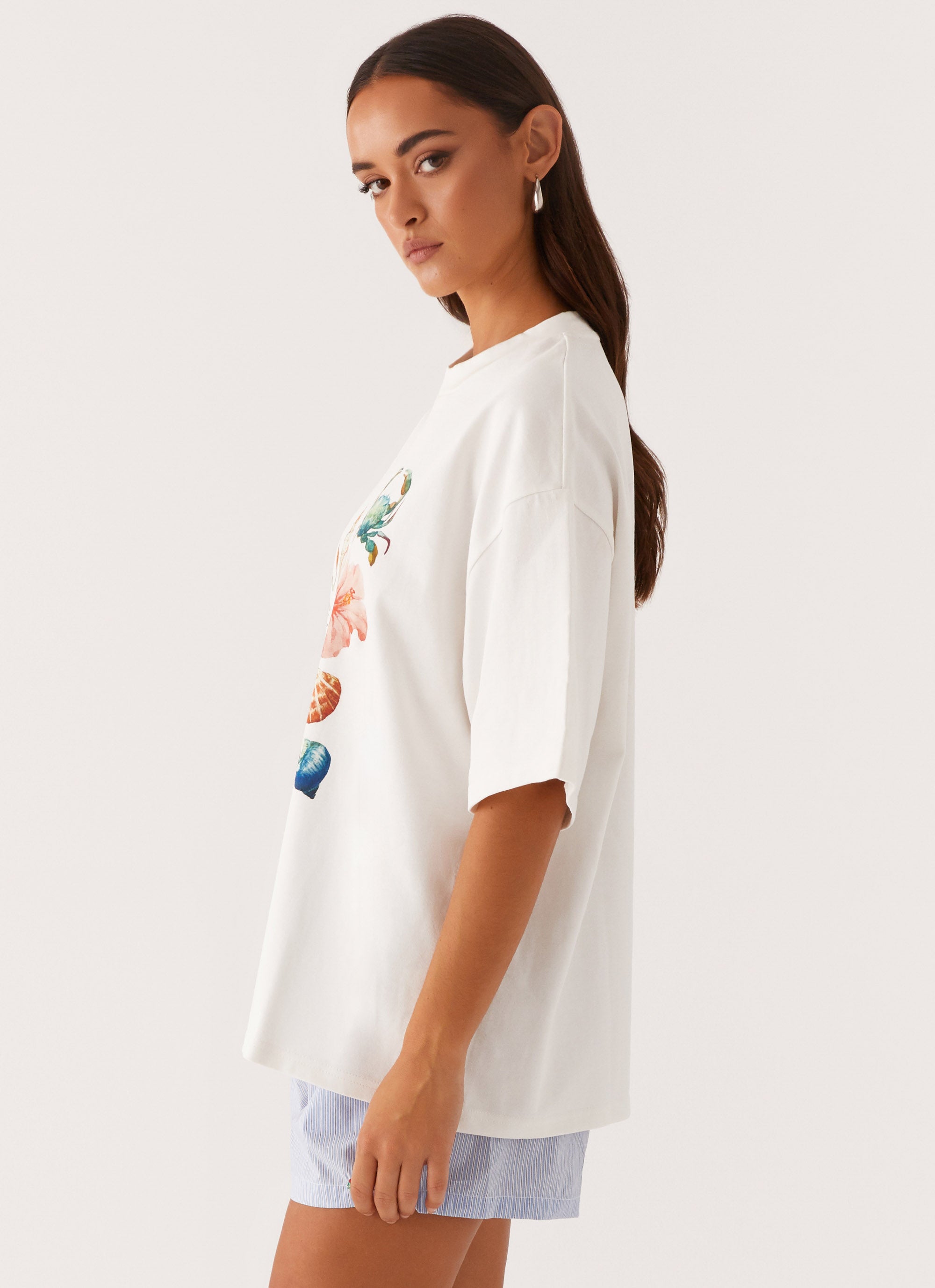 Born to Have Fun Oversized Tee - White – Peppermayo US