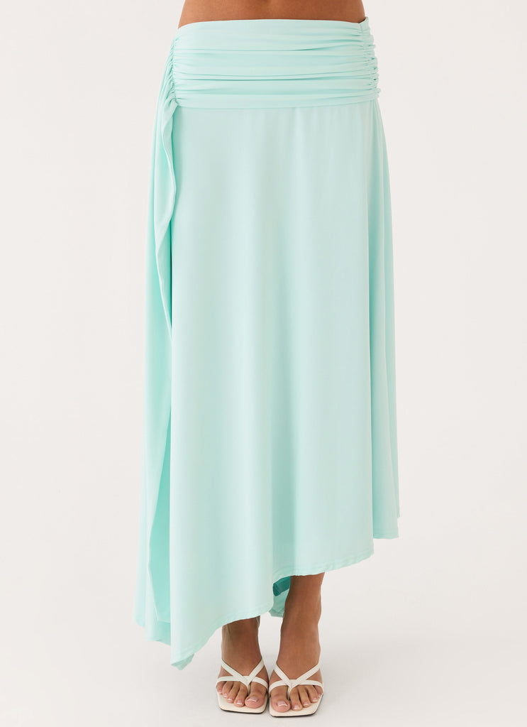 Briege Maxi Skirt - Aqua – Peppermayo US