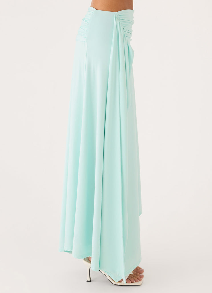 Briege Maxi Skirt - Aqua – Peppermayo US