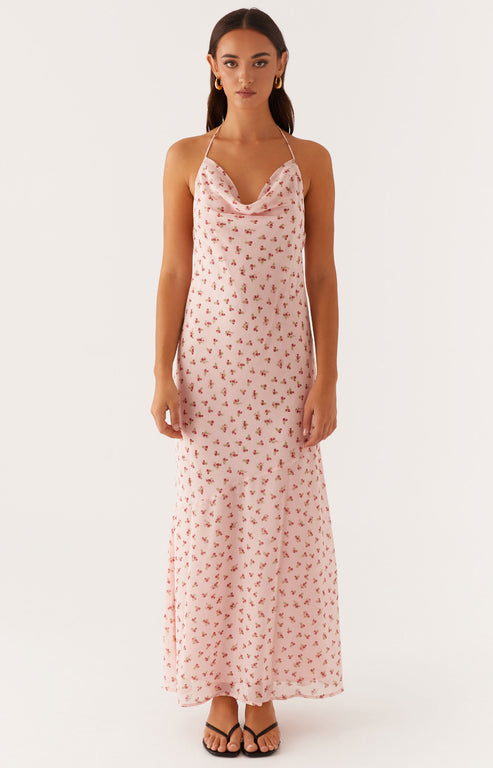 Wild Roses Maxi Dress Black Peppermayo Us