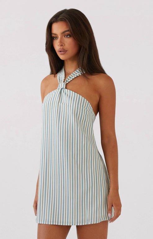 Isabella Denim Bustier Dress - Indigo – Peppermayo US