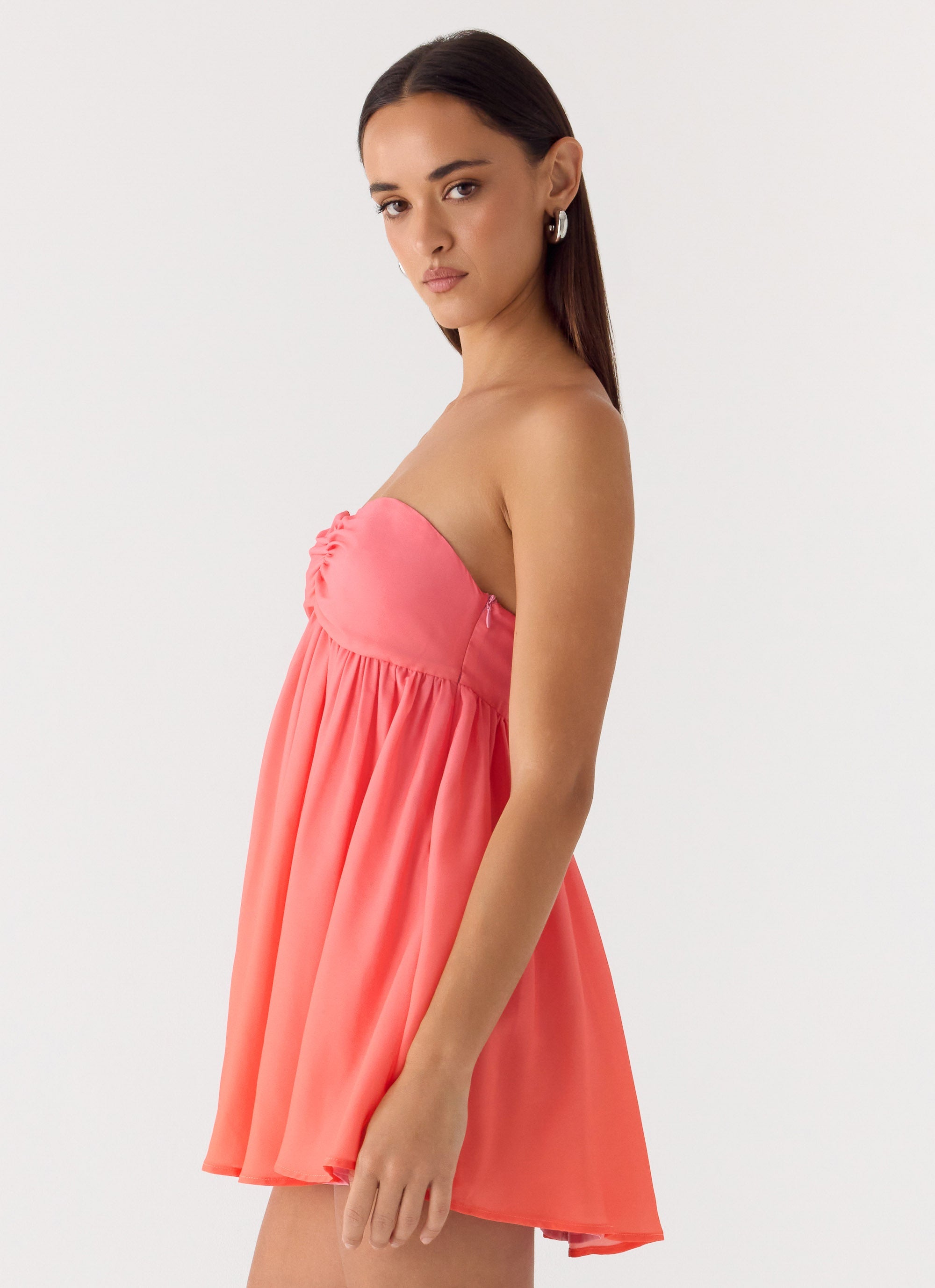 Elevare Strapless Mini Dress - Sunset Ombre – Peppermayo US