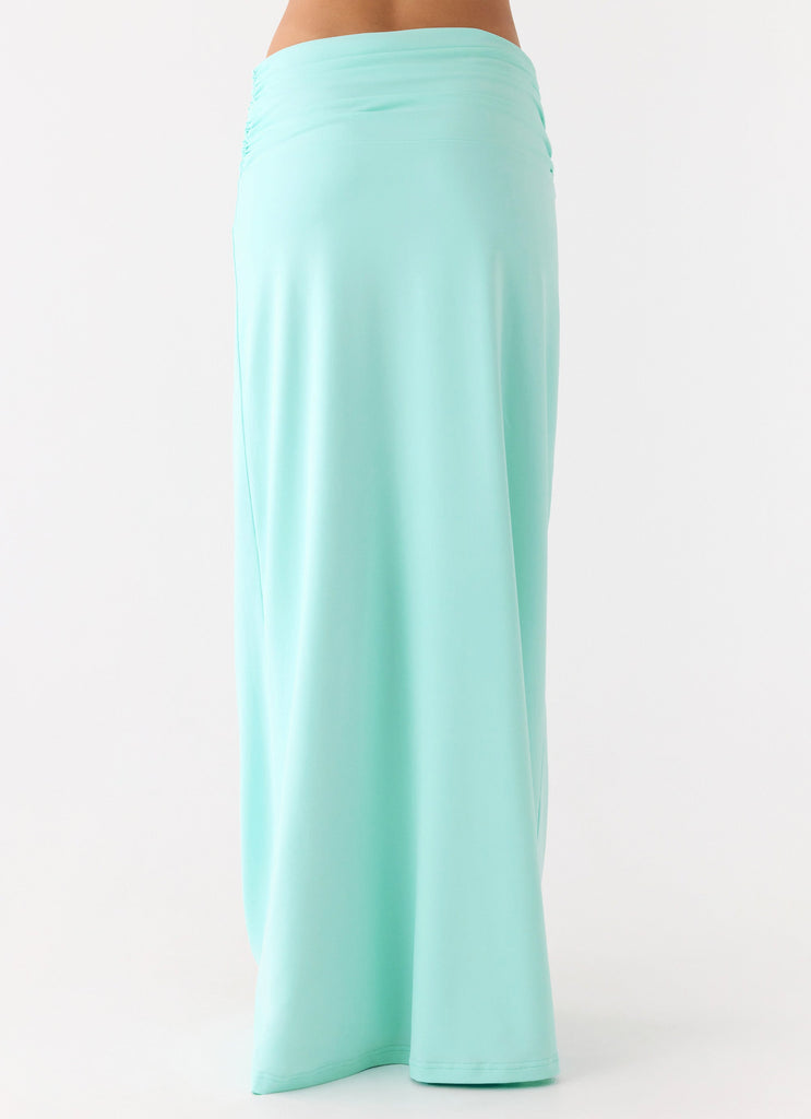 Elisabetta Maxi Skirt - Aqua – Peppermayo US