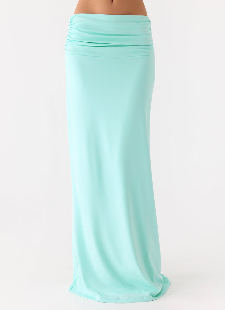 Elisabetta Maxi Skirt - Aqua – Peppermayo US