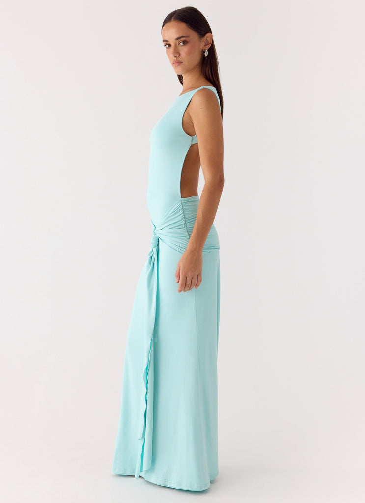 Fault Line Maxi Dress - Aqua – Peppermayo US