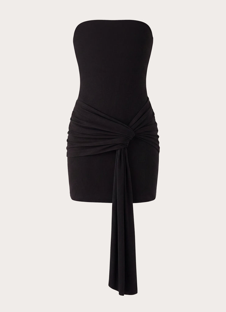 Jiliana Strapless Mini Dress - Black – Peppermayo US