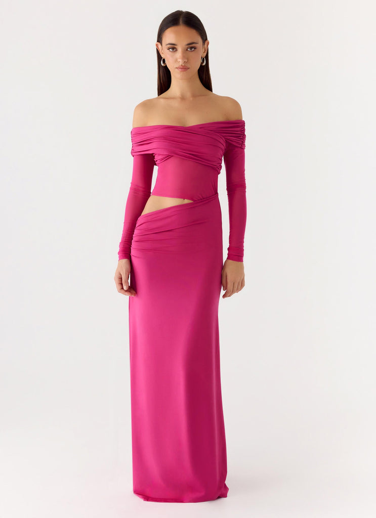 Kerli Maxi Dress - Fuchsia – Peppermayo US