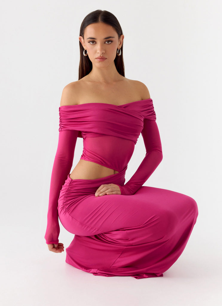 Kerli Maxi Dress - Fuchsia – Peppermayo US