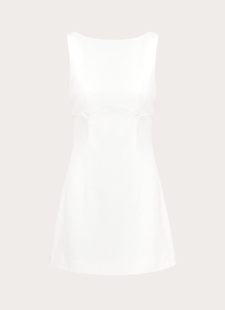 Lalita Mini Dress - White – Peppermayo US