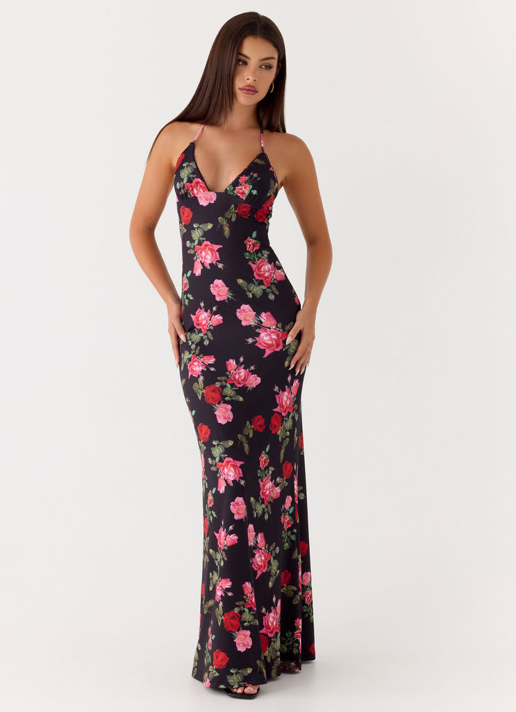 Lorrieanne Maxi Dress - Midnight Bloom – Peppermayo US