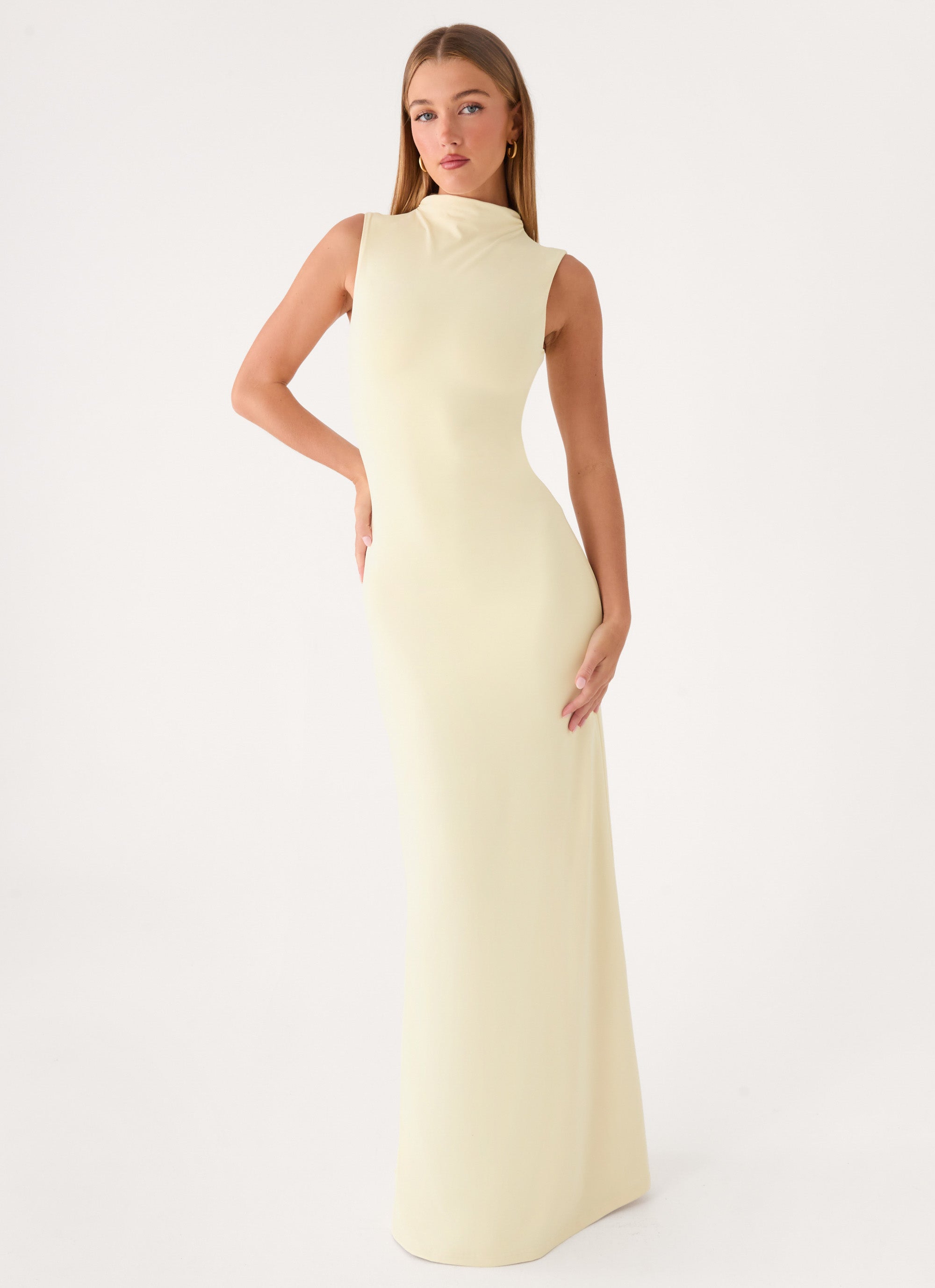 On My Time Maxi Dress - Baby Yellow – Peppermayo US