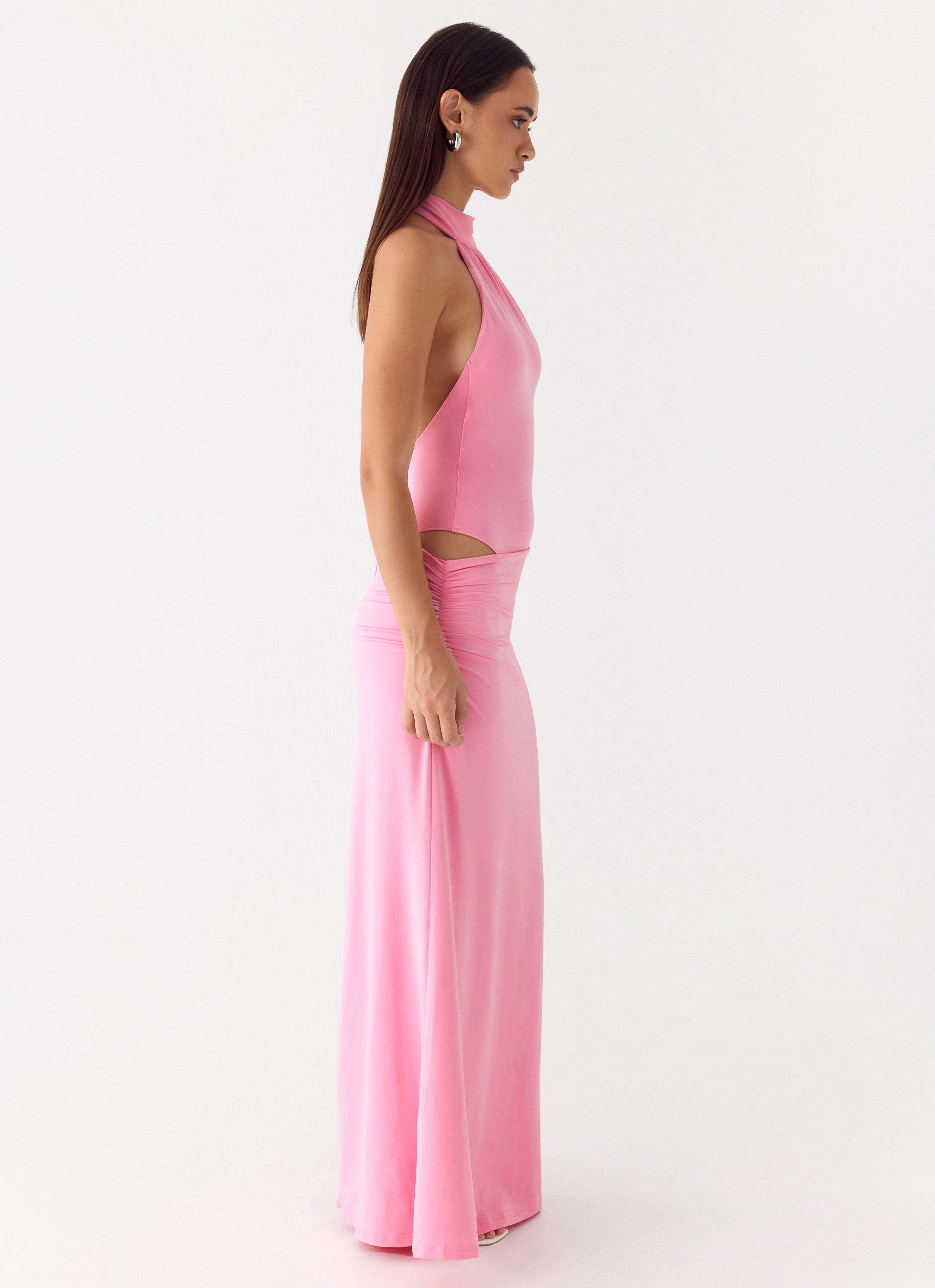 On My Way Bodysuit Maxi Dress - Pink – Peppermayo US