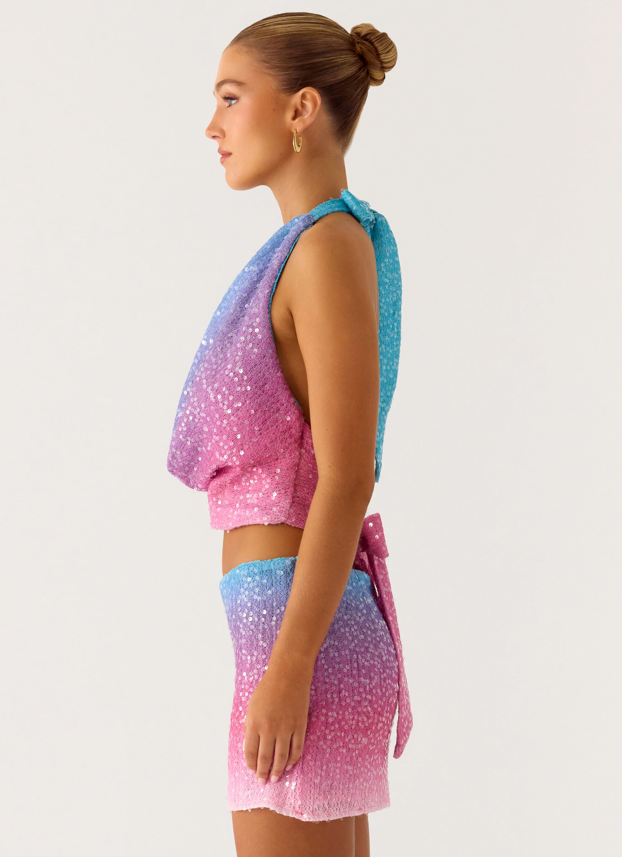 One More Time Sequin Knit Top - Disco Ombre – Peppermayo US