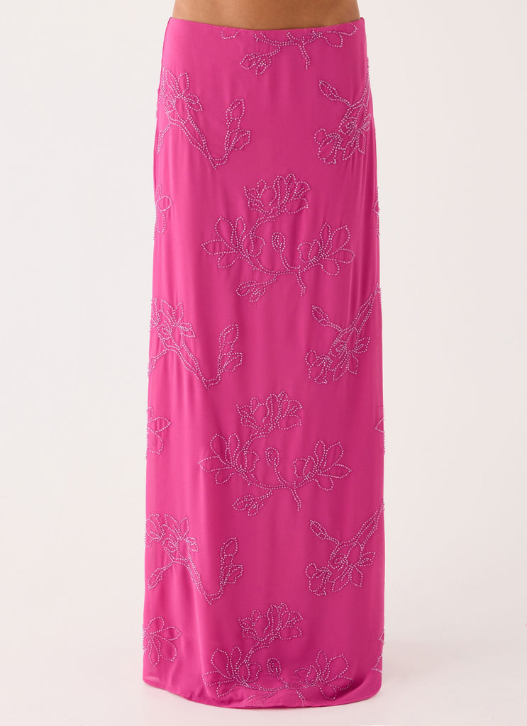 Secret Spot Maxi Skirt - Berry Kiss – Peppermayo US