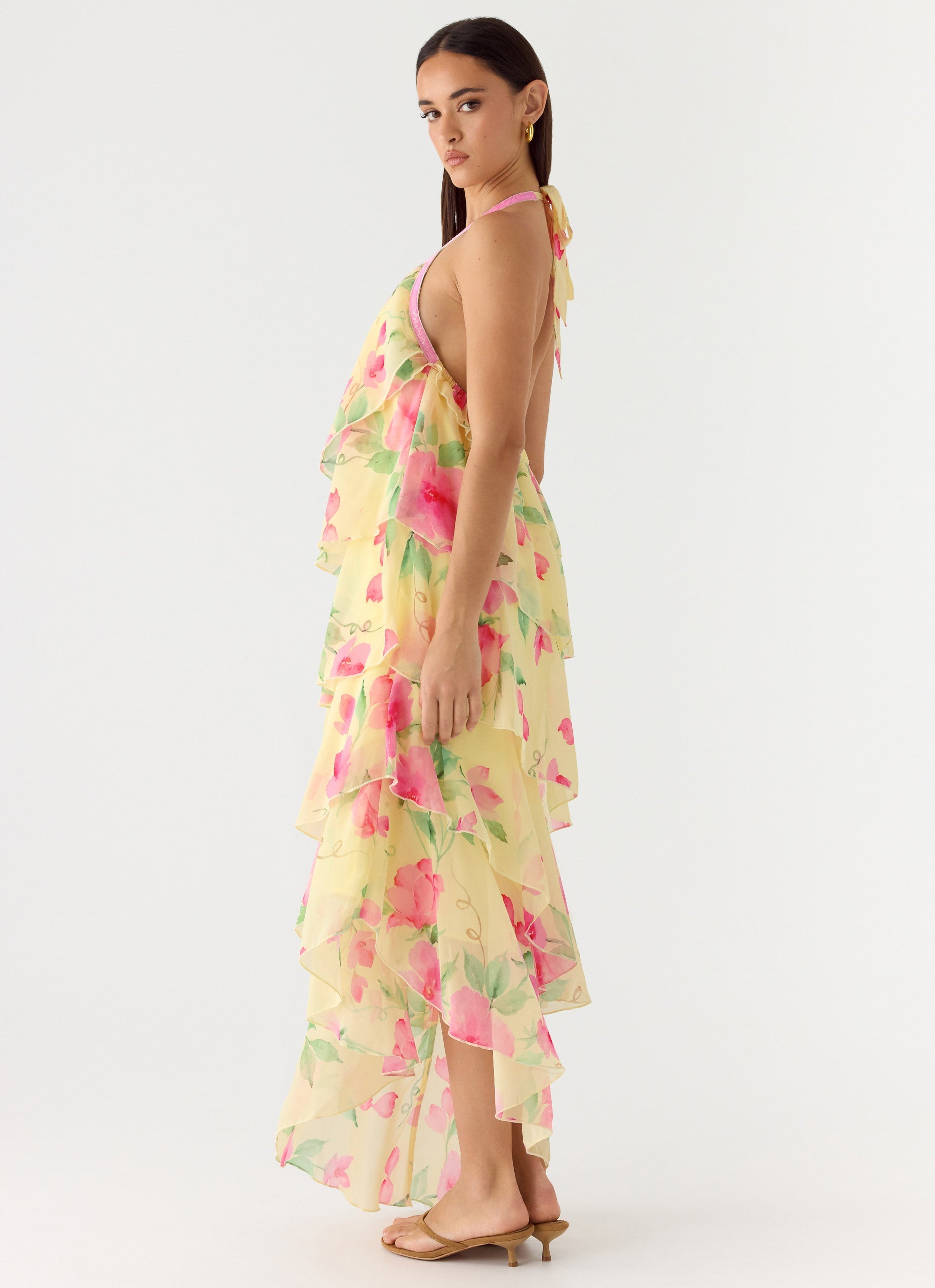 Strawberry Mimosa Maxi Dress - Lemon Soleil – Peppermayo US