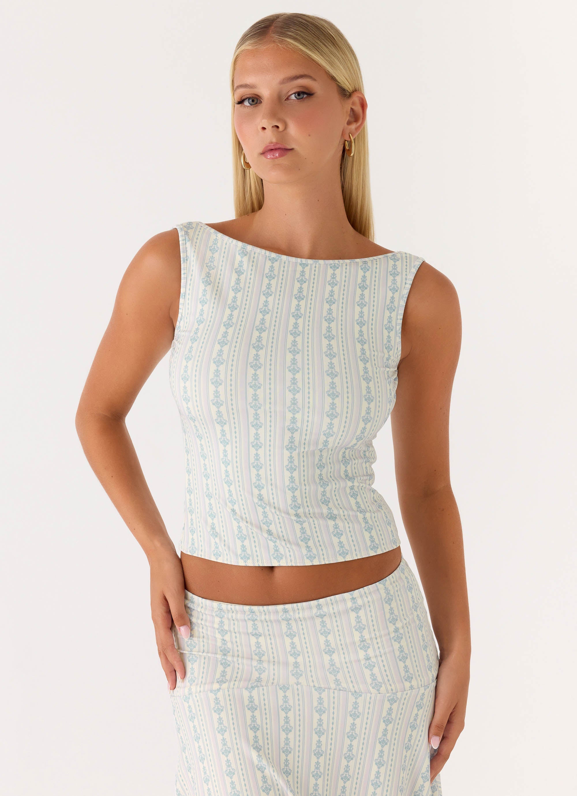 Suns Out Tank Top - Vintage Stripe – Peppermayo US