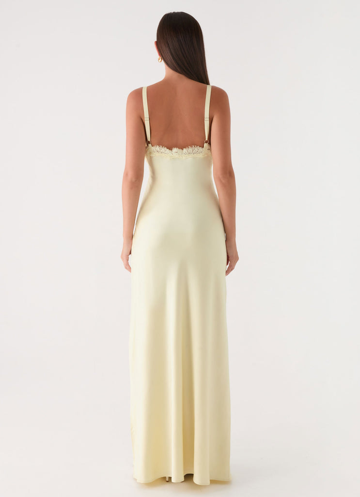 Tove Lace Maxi Dress - Yellow – Peppermayo US