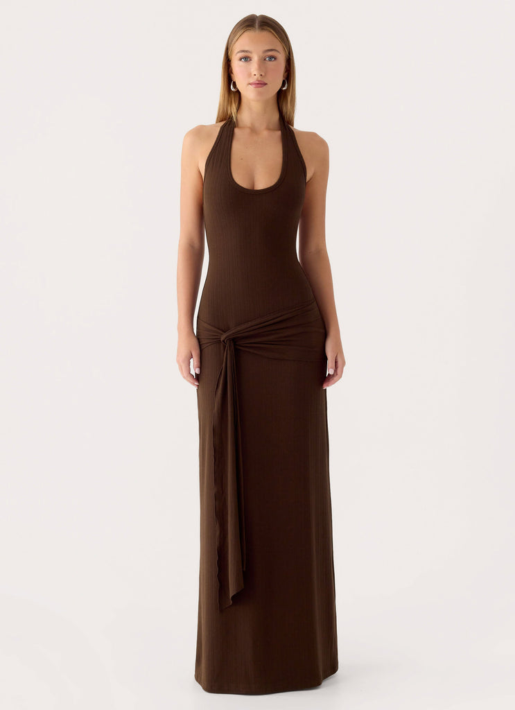 Vedetta Maxi Dress - Chocolate – Peppermayo US